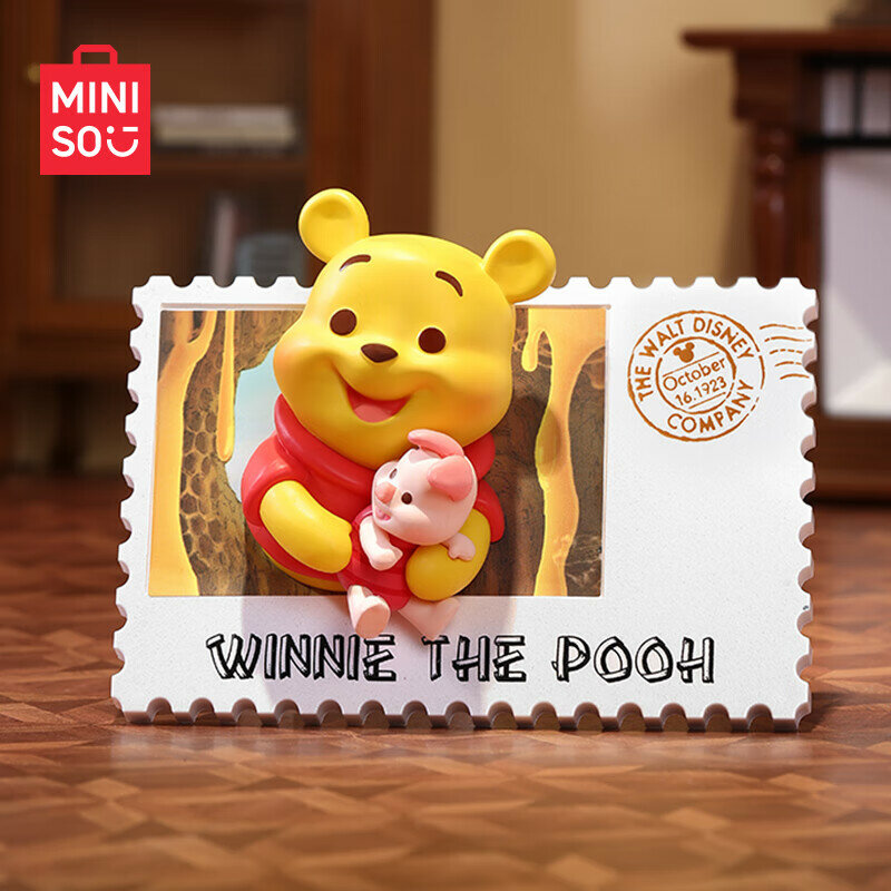 MINISO Disney Retro Stamp Series Blind Box Figurine Toy Accessories Birthday Gift for Men and Women Single Box
