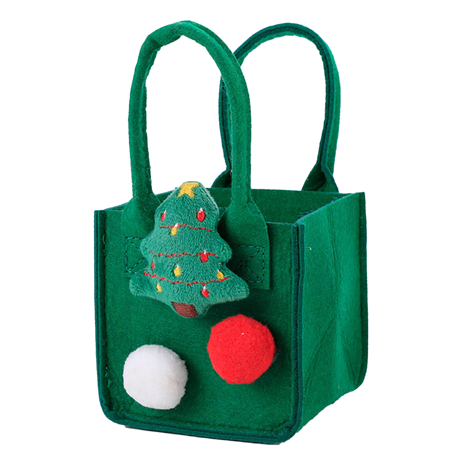 Фетровый рождественский мешок для конфет, рождественский мешок для угощений, подарочный мешок для детей, праздничные вечеринки, украшения для учителей, рождественская елка.