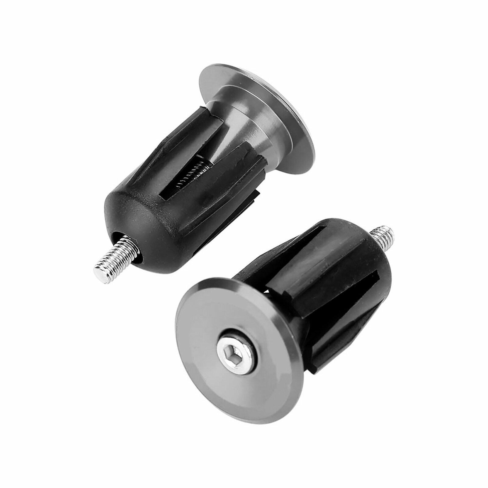 Заглушки для руля велосипеда из алюминиевого сплава, титанового цвета, заглушки для ручек велосипеда для горных шоссейных велосипедов, легко устанавливаемые, прочные детали