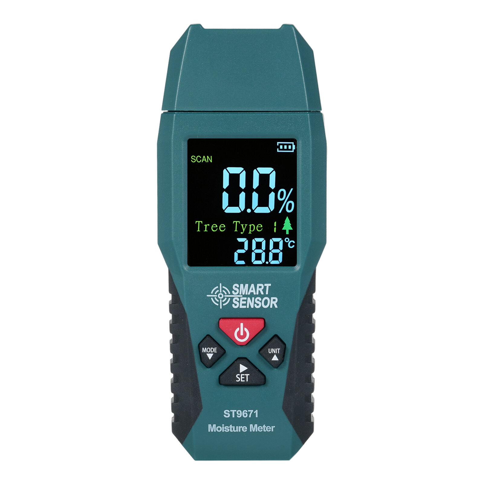 SMART SENSOR Измеритель влажности древесины, штыревой измеритель влажности, карманный детектор влажности с ЖК-дисплеем, измеритель влажности с 4 режимами для древесины, бамбука, бумаги, трав
