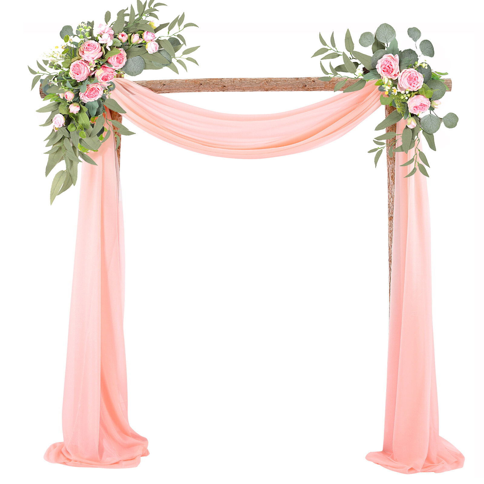 Свадебная Арка Драпировка Свадебное Украшение Композиция Драпировка Арка Фон Драпировка
