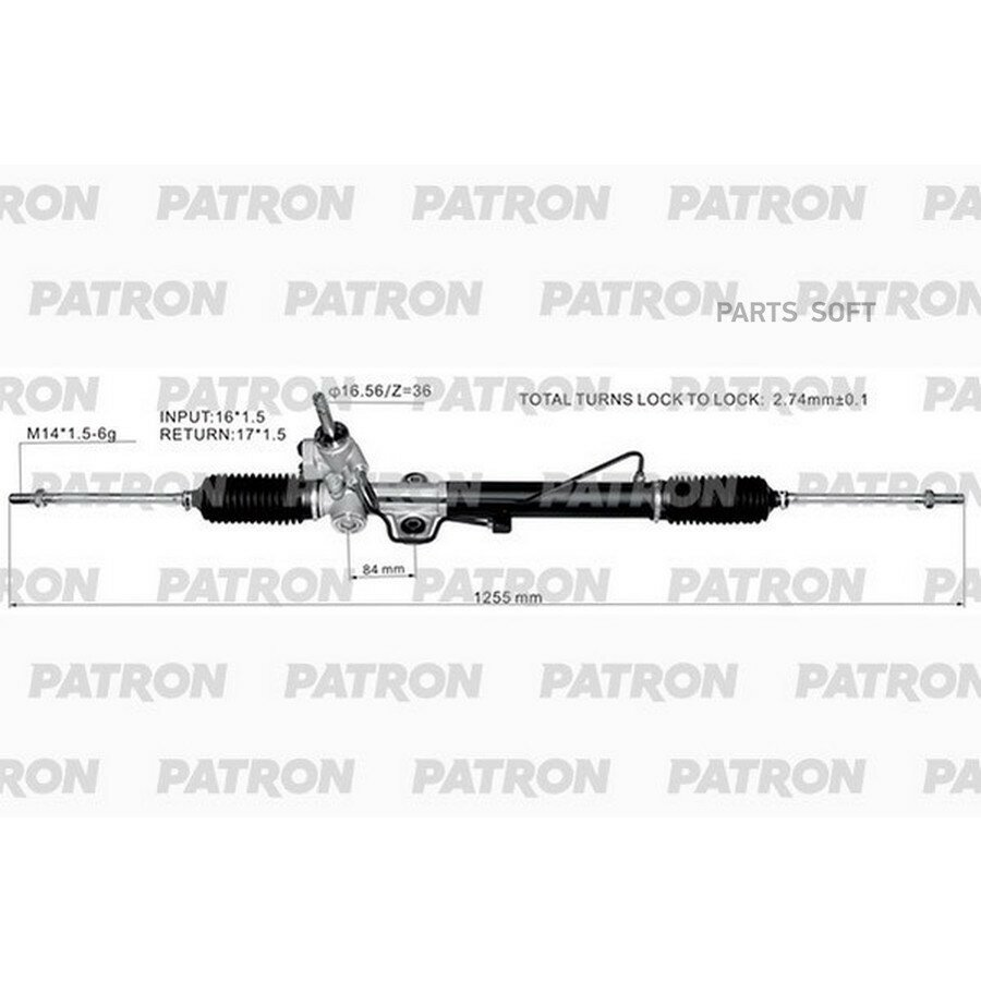 Рейка рулевая MITSUBISHI OUTLANDER 03-06 PATRON PSG2000 | цена за 1 шт