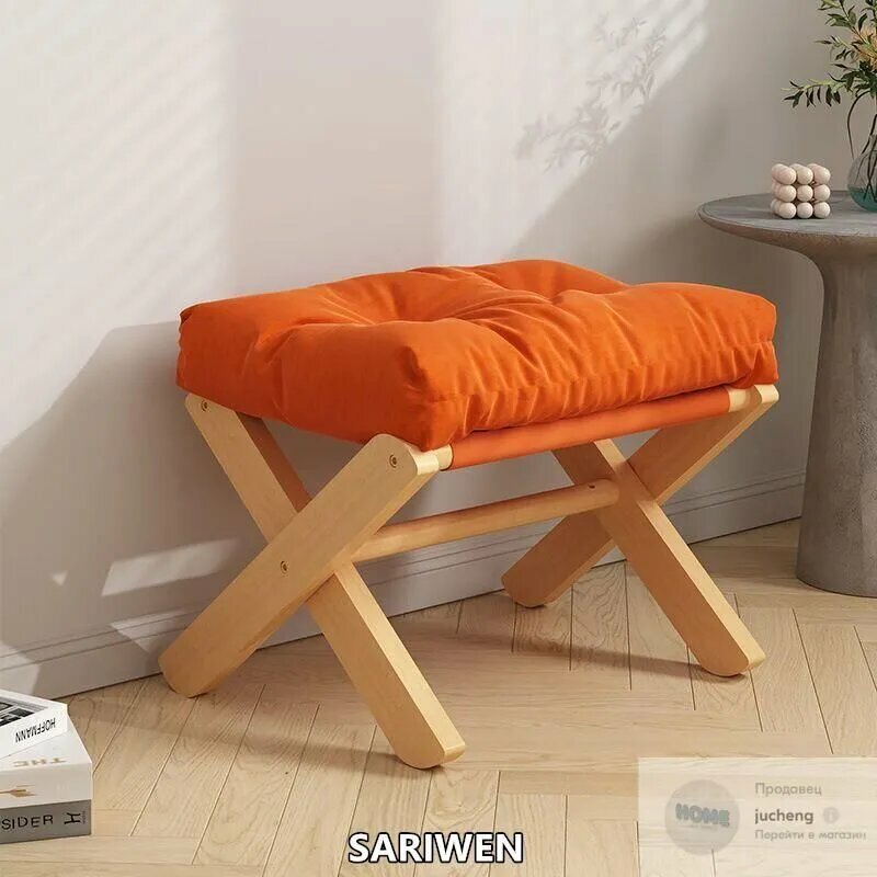 Табурет "SARIWEN", складная конструкция, капвелюр, 33х33х40 см