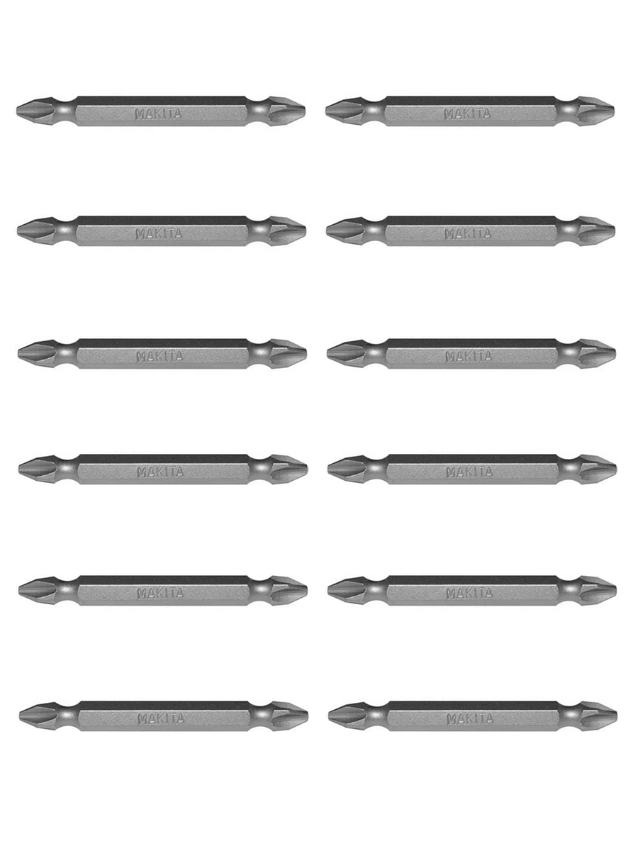Бита двусторонняя PH2, 65 мм, E-form (MZ), 10 шт Makita D-31669