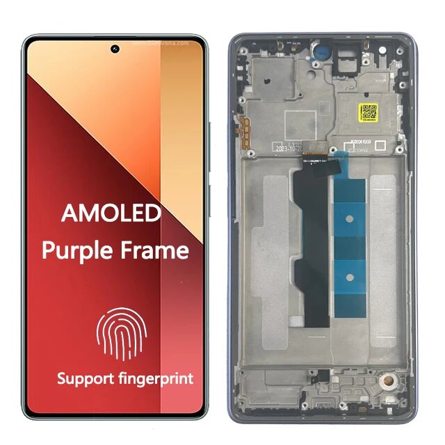 6,67-дюймовый AMOLED-экран для Xiaomi Redmi Note 13 Pro 4G 5G ЖК-дисплей с 4G AMOLED Purple Fra
