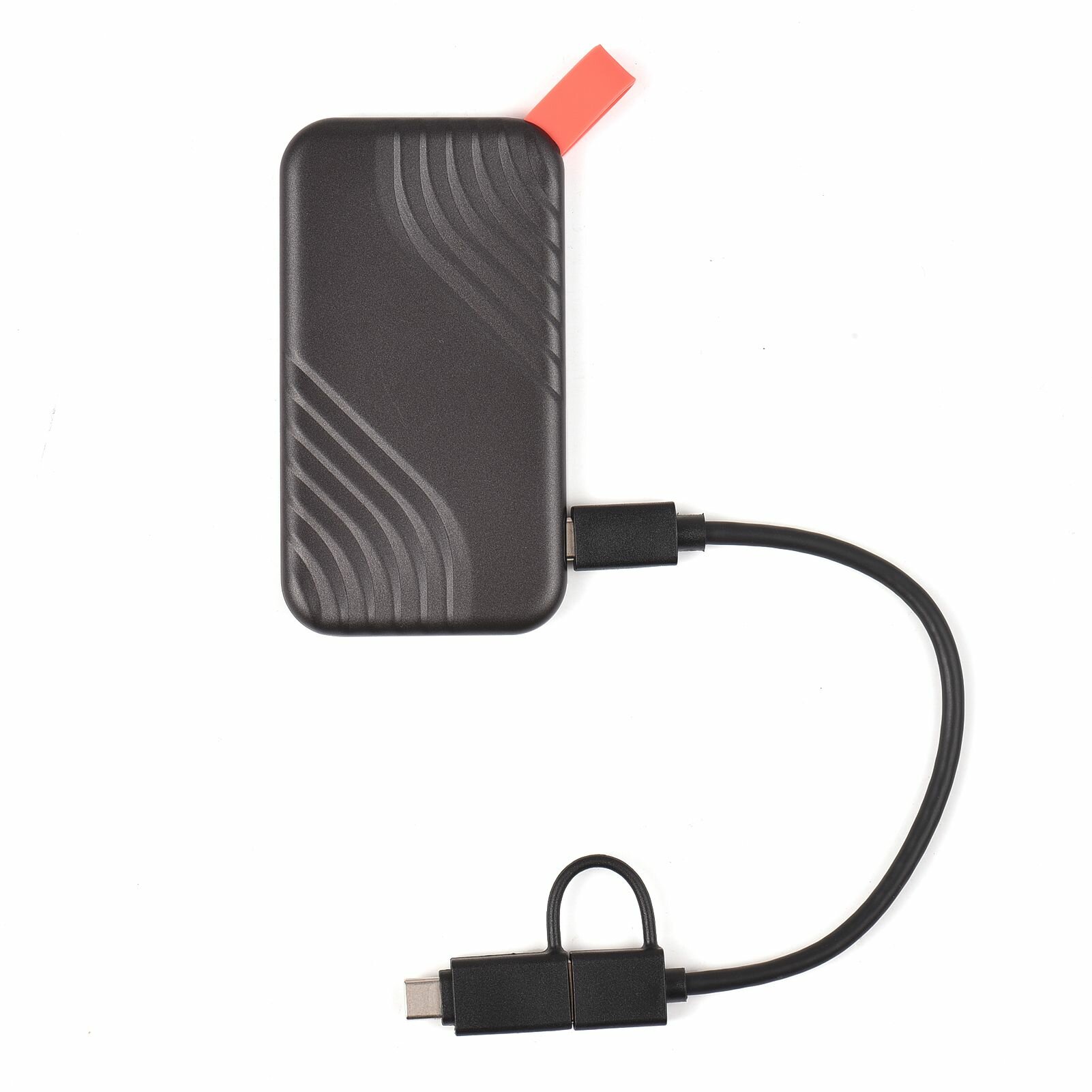 Внешний SSD цинк USB 3.1 520 МБ/с M.2 NGFF 128 ГБ чёрный, портативный