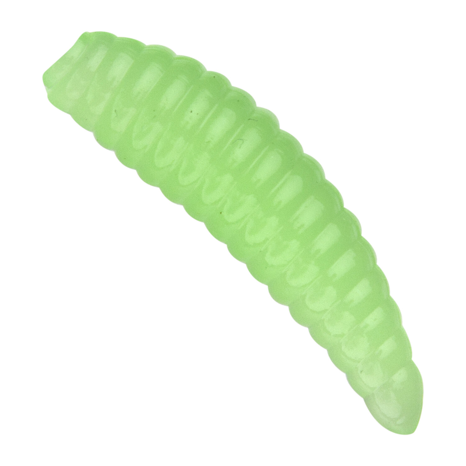 Силиконовые приманки для рыбалки BORODA BAITS SALO 45, зеленый Glow, сыр / Форелевые приманки