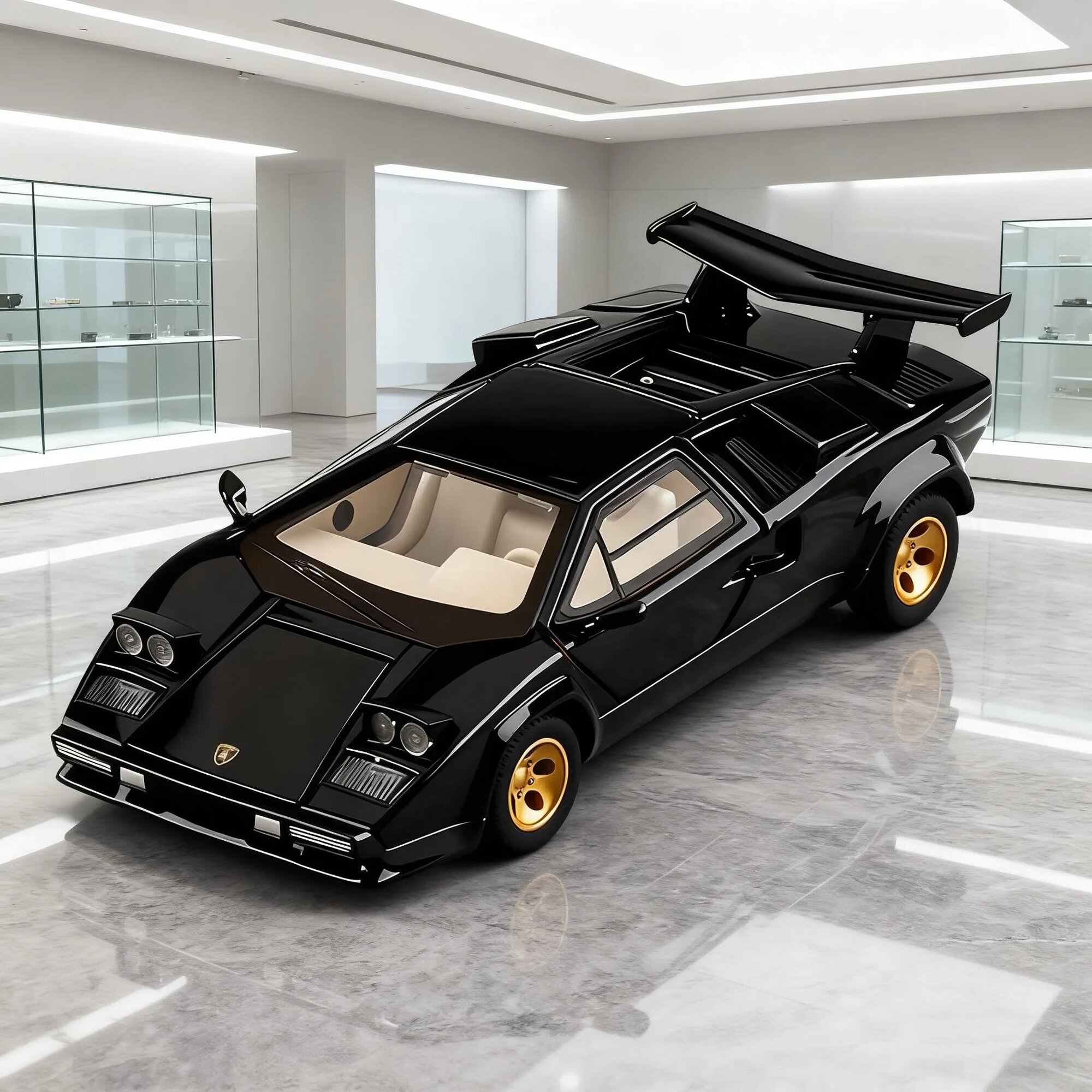 Миниатюрная модель автомобиля из литого металла Ламборгини Контах LP5000S модель автомобиля Игрушки 1:32 Lamborghini Countach LP5000S, Свет и звук