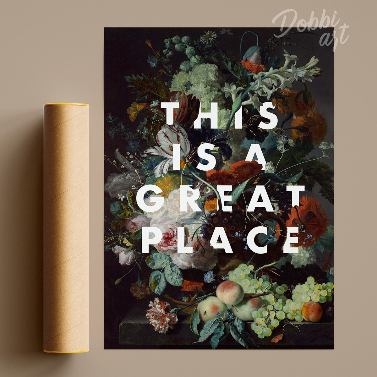 Постер мотивация надпись цветы 40х50 см/ Плакат цветы в вазе натюрморт/ Эстетичный постер/ Винтажный постер/ Винтажный натюрморт/ Постер для гостиной/спальни/кухни/ Надпись/ Современный постер плакат/ Мотивационный постер/ Интерьерный плакат/ Декор стен д