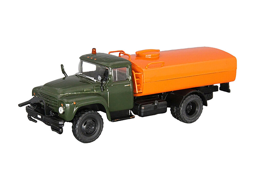 Модель коллекционная DEAGOSTINI Лихачев 130 431410 поливомоечный хаки/оранжевый (автомобиль на службе #80)