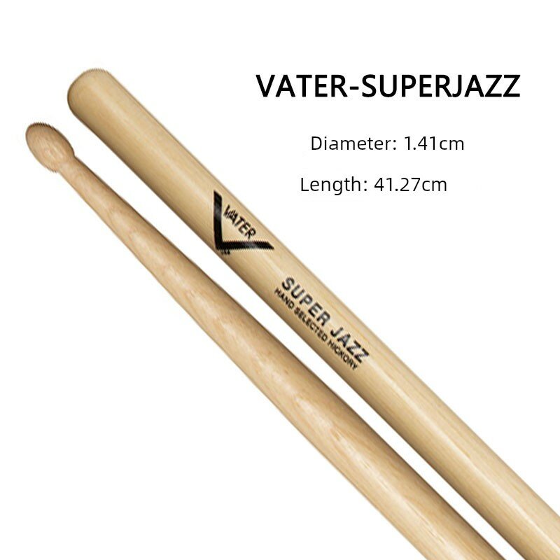 VATER Super Jazz Барабанные Палочки для Динамичного Перкуссии - Высококачественные Аксессуары для Барабанов с Усиленной