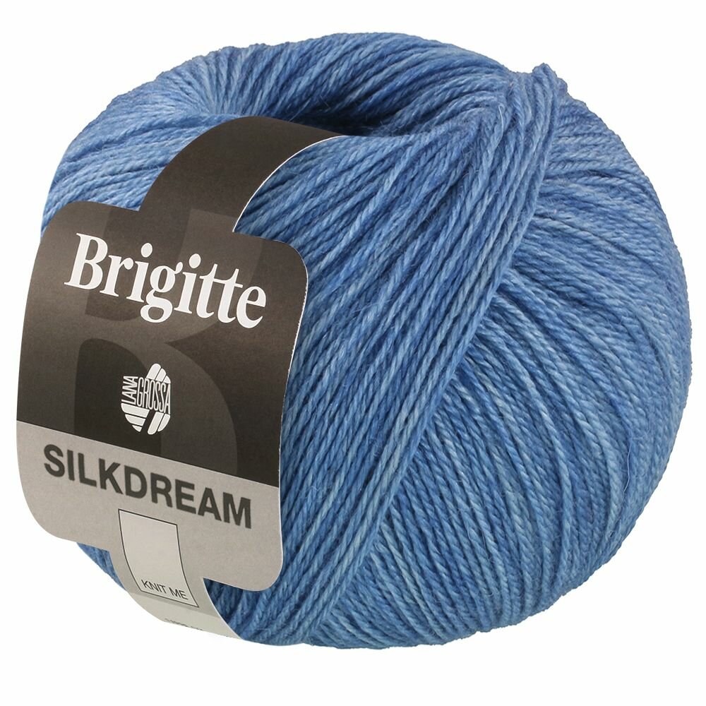 Пряжа для вязания Lana Grossa Brigette Silkdream (12 Blau) 1 моток 50 г/270 м