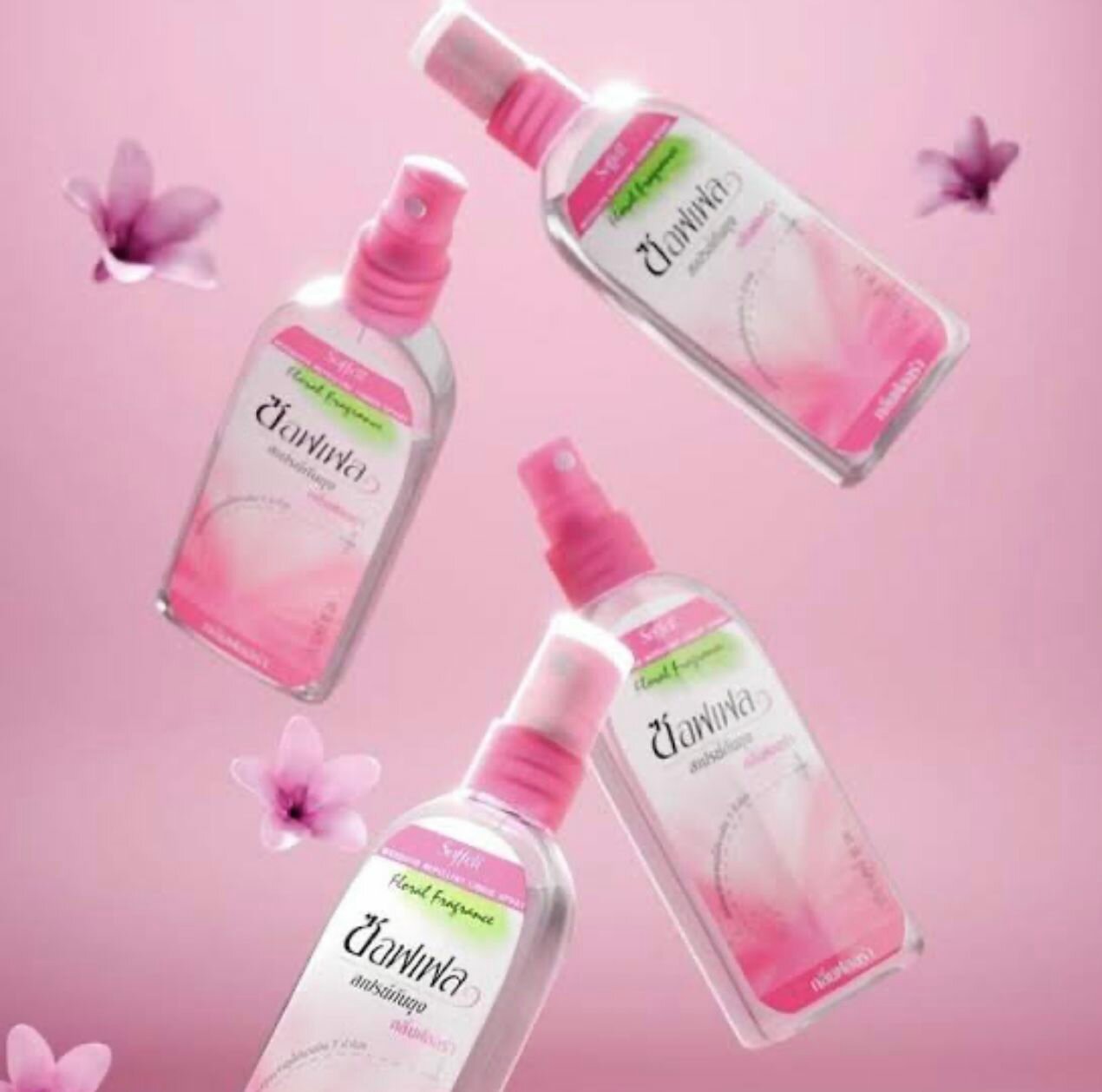 Репеллентный спрей (1 шт) от комаров SOFFELL с цветочным ароматом,30 мл Тайланд