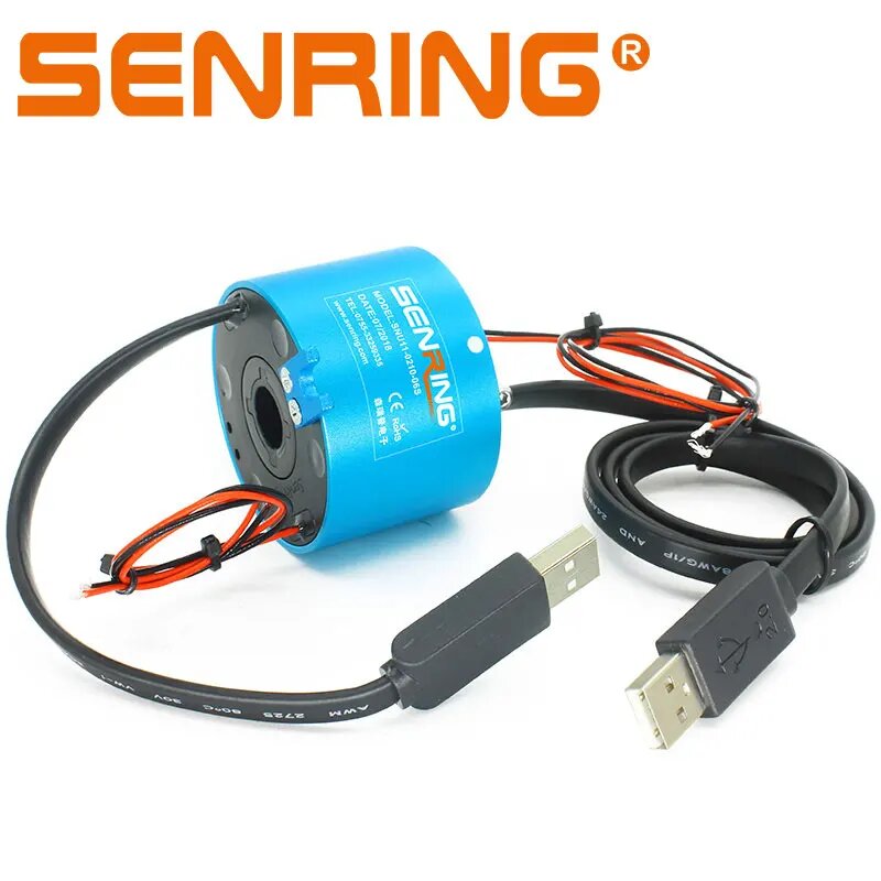 SENRING UH1256-01 скользящее кольцо, 1CH, USB2.0, 2X2A