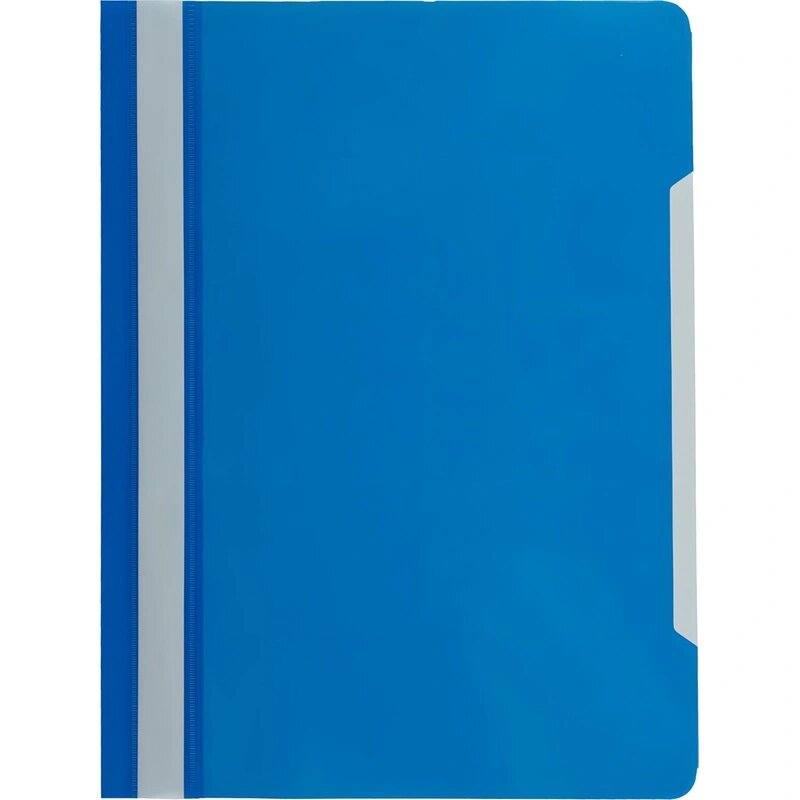 Скоросшиватель пластиковый A4 100/120, синий, 10шт/уп