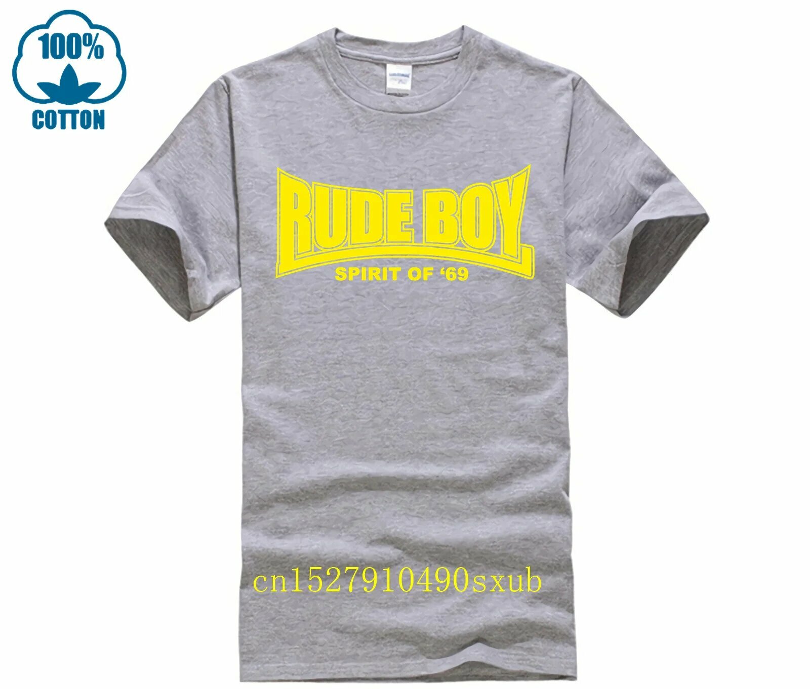 Футболка мужская Rude Boy Spirit of 69, серый, 4XL
