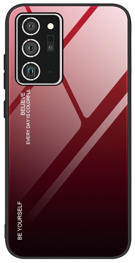 Чехол-бампер MyPads для Samsung Galaxy M31s SM-M317F (2020) стеклянный из закаленного стекла с эффектом градиент зеркальный блестящий переливающи.