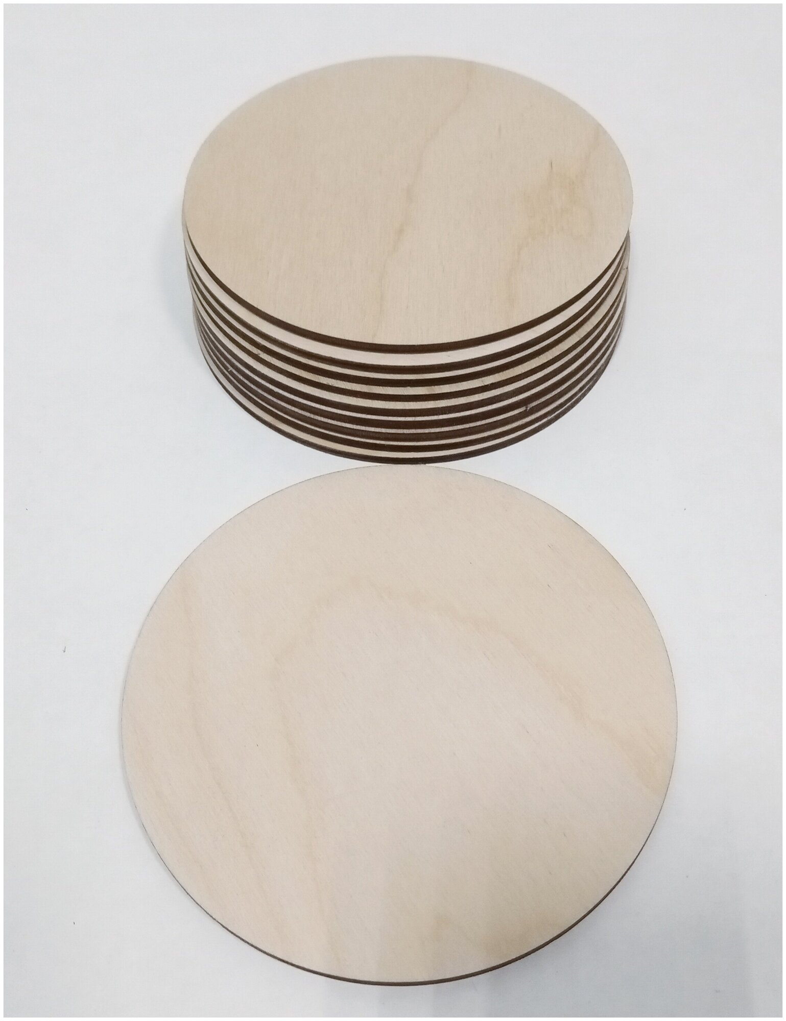 Деревянная заготовка для творчества "Круг" 120 мм.