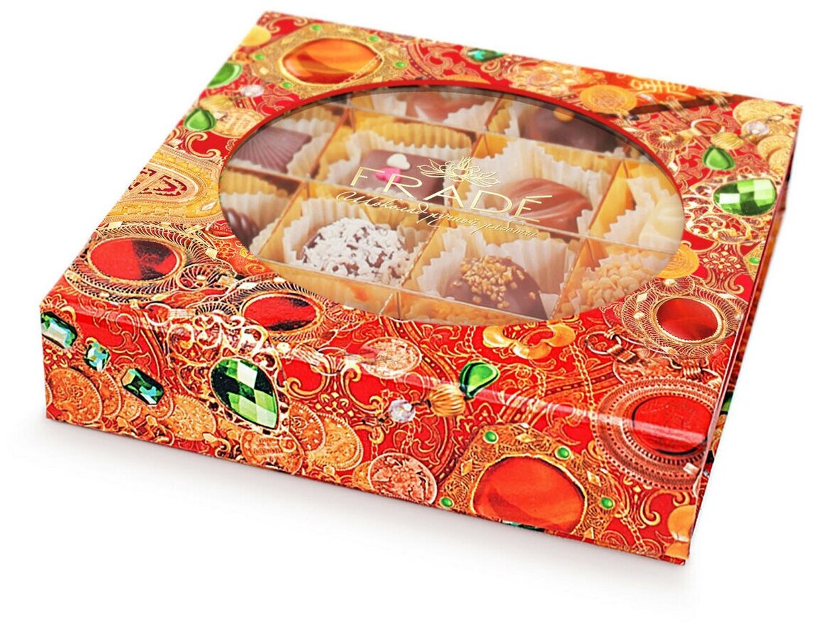 Коробка шоколадных конфет ручной работы Фраде - ларец (на 16 конфет)
