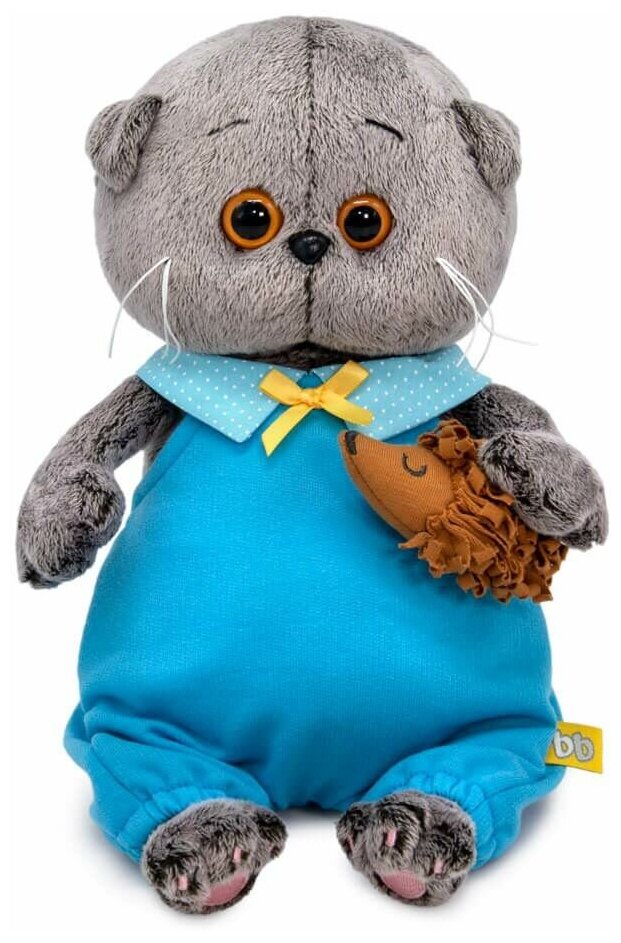 Кот Басик с ежиком Budi Basa Мягкая игрушка Budi Basa "Кот Басик с ежиком" BB-101 20см