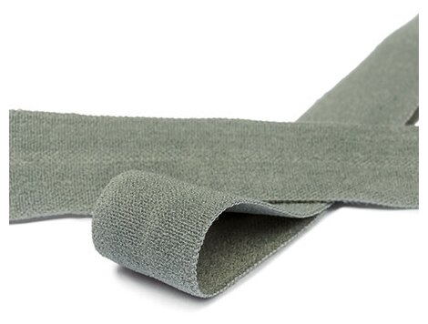 Резинка бельевая окантовочная (бейка эластичная) матовая шир.15мм цв.312 темно-серый (10 метров)