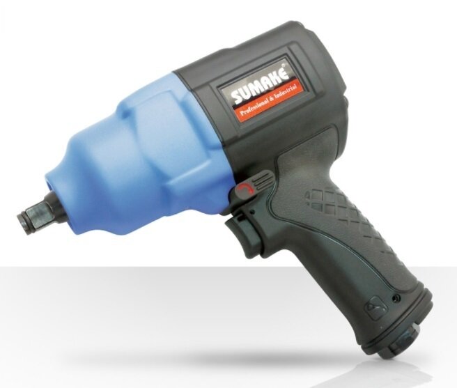 Ударный пневмогайковерт SUMAKE ST-C555 1/2" в композ. корпусе, 8 000 об. мин, максимальный крутящий момент 1508Нm