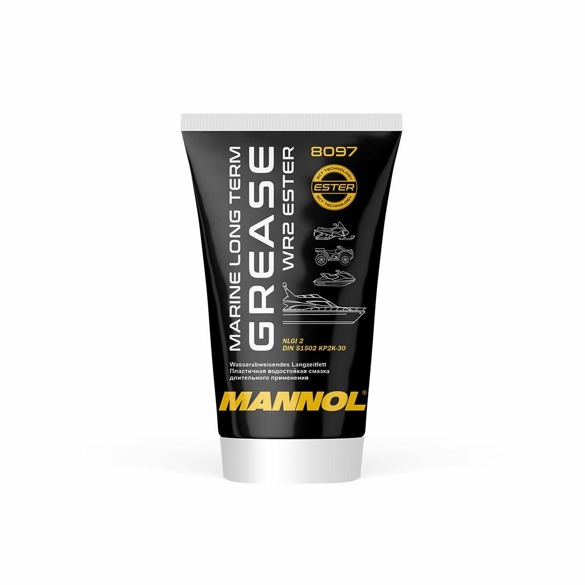 Многоцелевая водостойкая пластичная смазка MANNOL WR-2 Long Term Grease Ester 8097