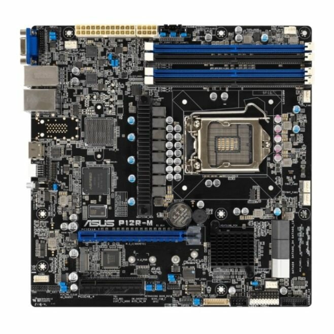 Материнская плата ASUS 90SB09X0-M1UAY0 (90SB09X0-M1UAY0) - LGA 1200, Intel C232, 4хDDR4 - 3200 МГц, 1хPCI-Ex16, 1хМ.2, Micro-ATX