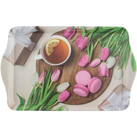 Поднос Mallony сервировочный FANTASIA 38,5х24,5х2,8 см, из термостойкого пластика