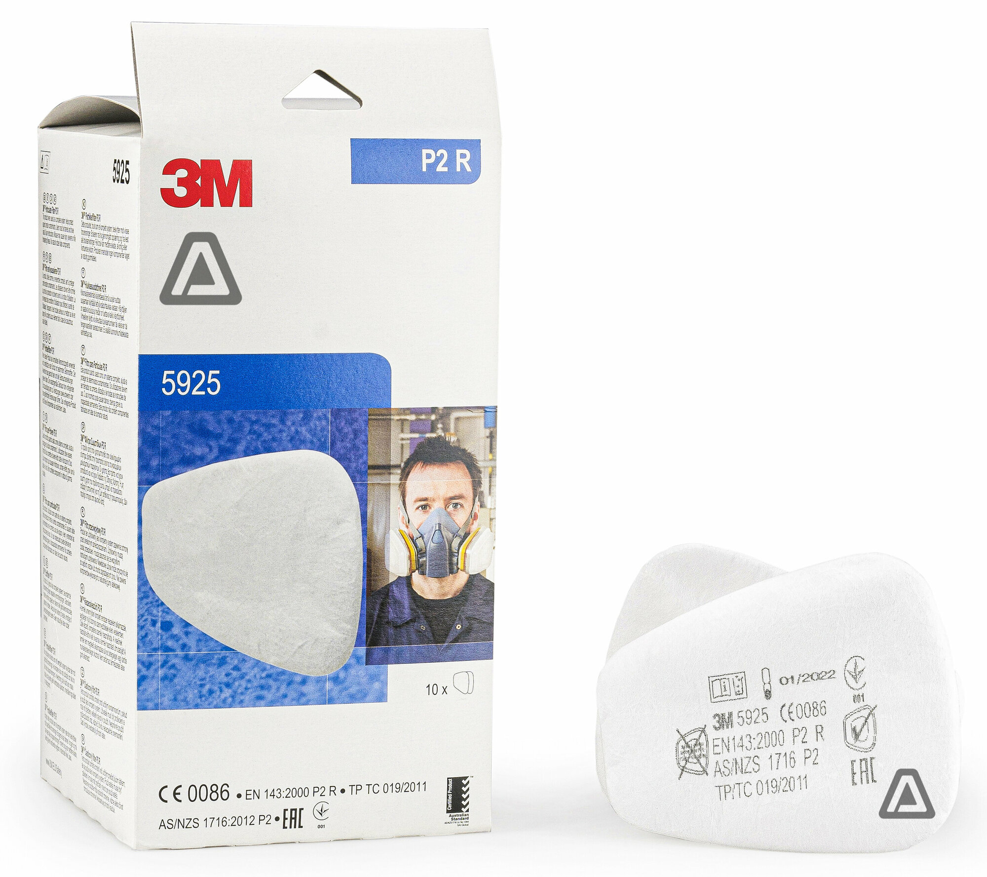 Предфильтр 3М 5925 (P2) / 20шт. ( 10 пар )