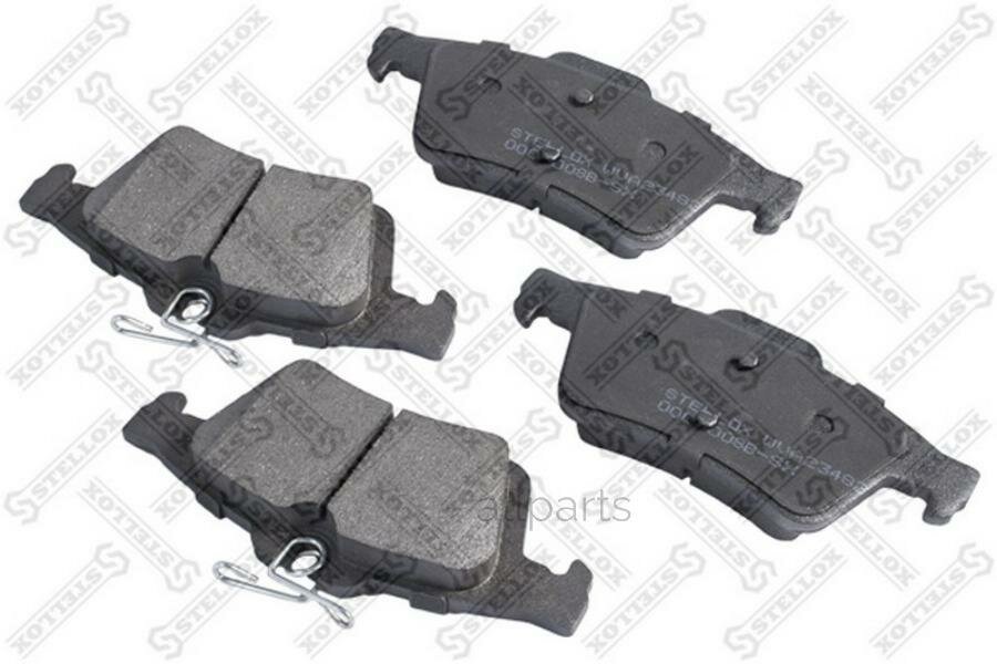STELLOX 000008BSX колодки дисковые задние! с антискрип. пластинами\ Ford Focus III 1.6/1.6TDCi/2.0TDCi 11>