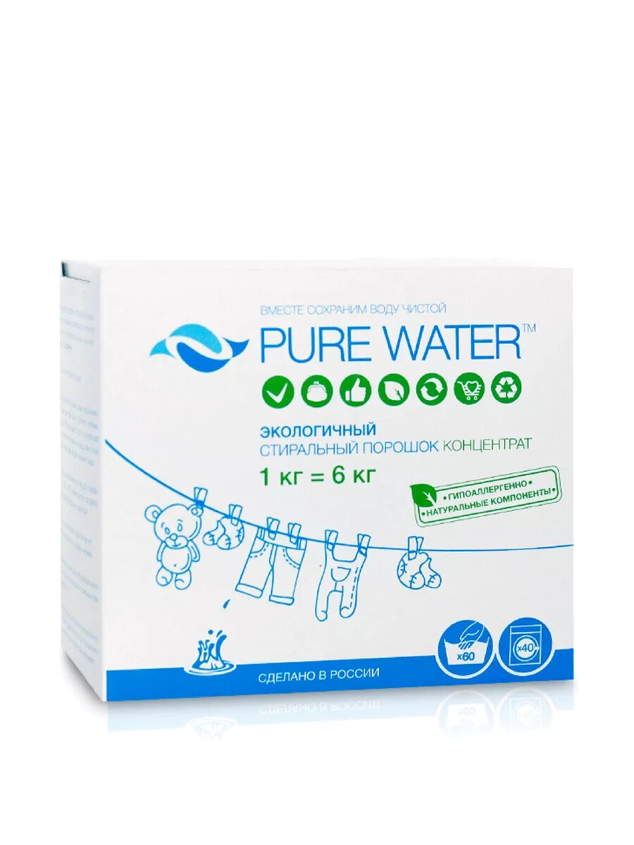 Стиральный порошок Pure Water, 300 г