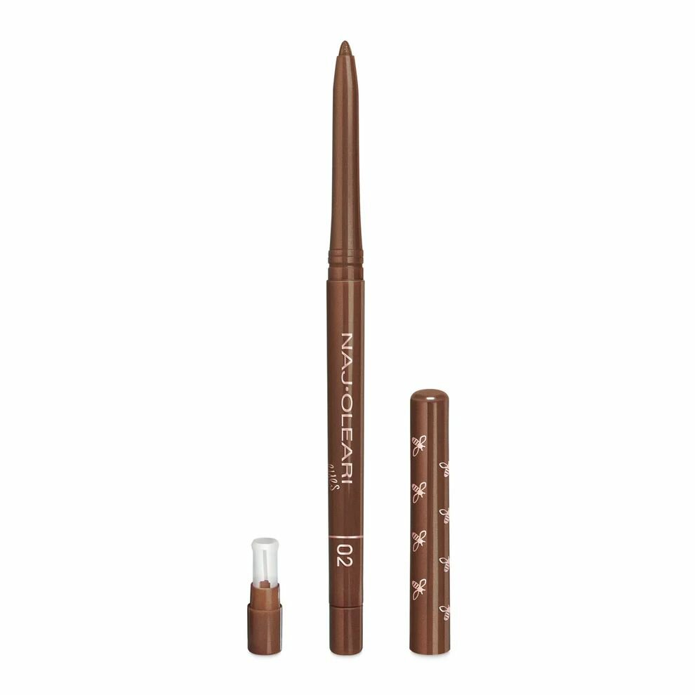 NAJ OLEARI Автоматический карандаш для глаз Irresistible Eyeliner & Kajal (02 Golden Brown)