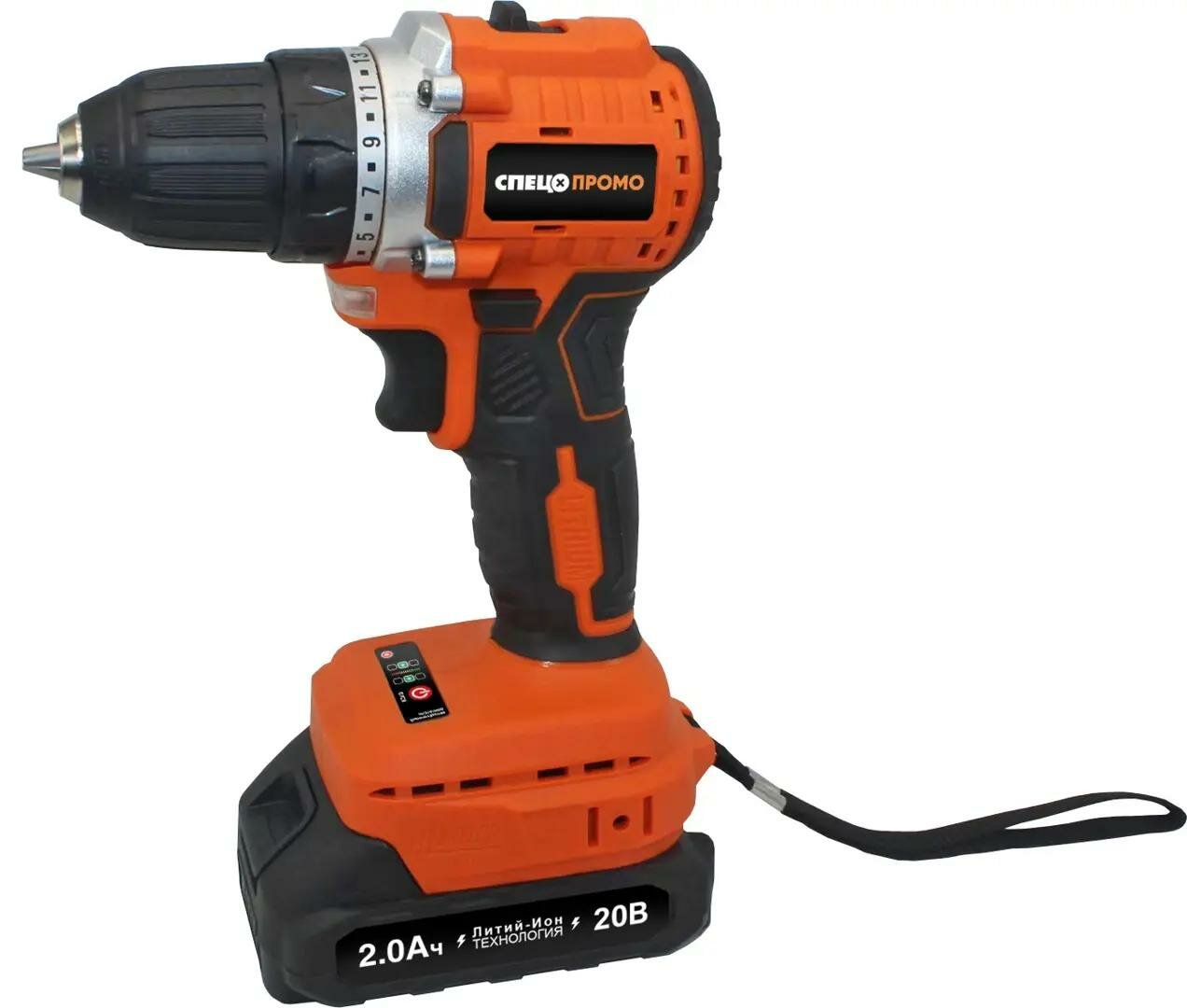 Дрель-шуруповерт аккумуляторная бесщеточная Спец БДА-20-ПБ, 20 В Li-ion 2x2 Ач
