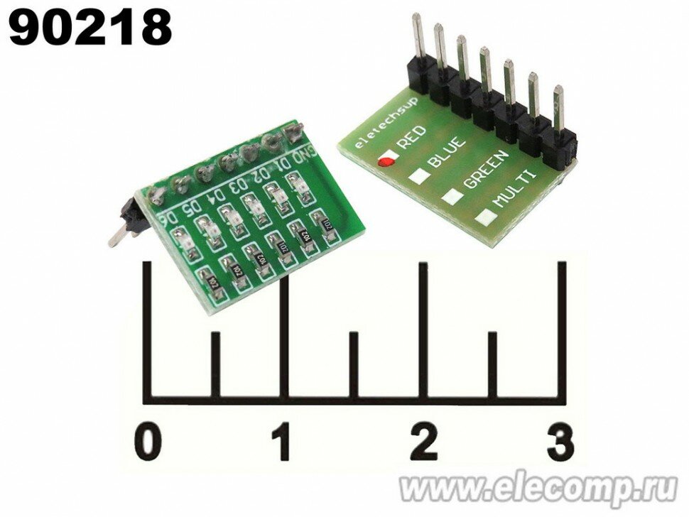 Радиоконструктор Arduino индикатор 6LED красный