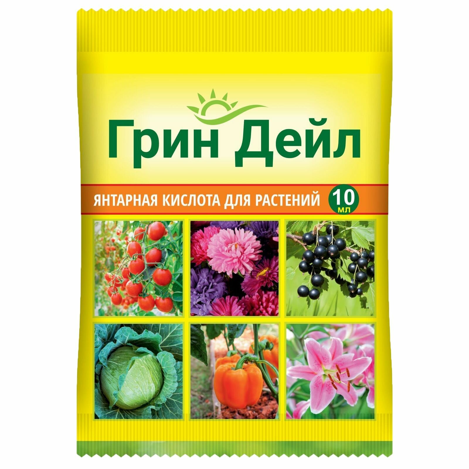 Янтарная кислота, стимулятор корнеобразования, удобрение для растений в течение вегетационного периода, 10 мл