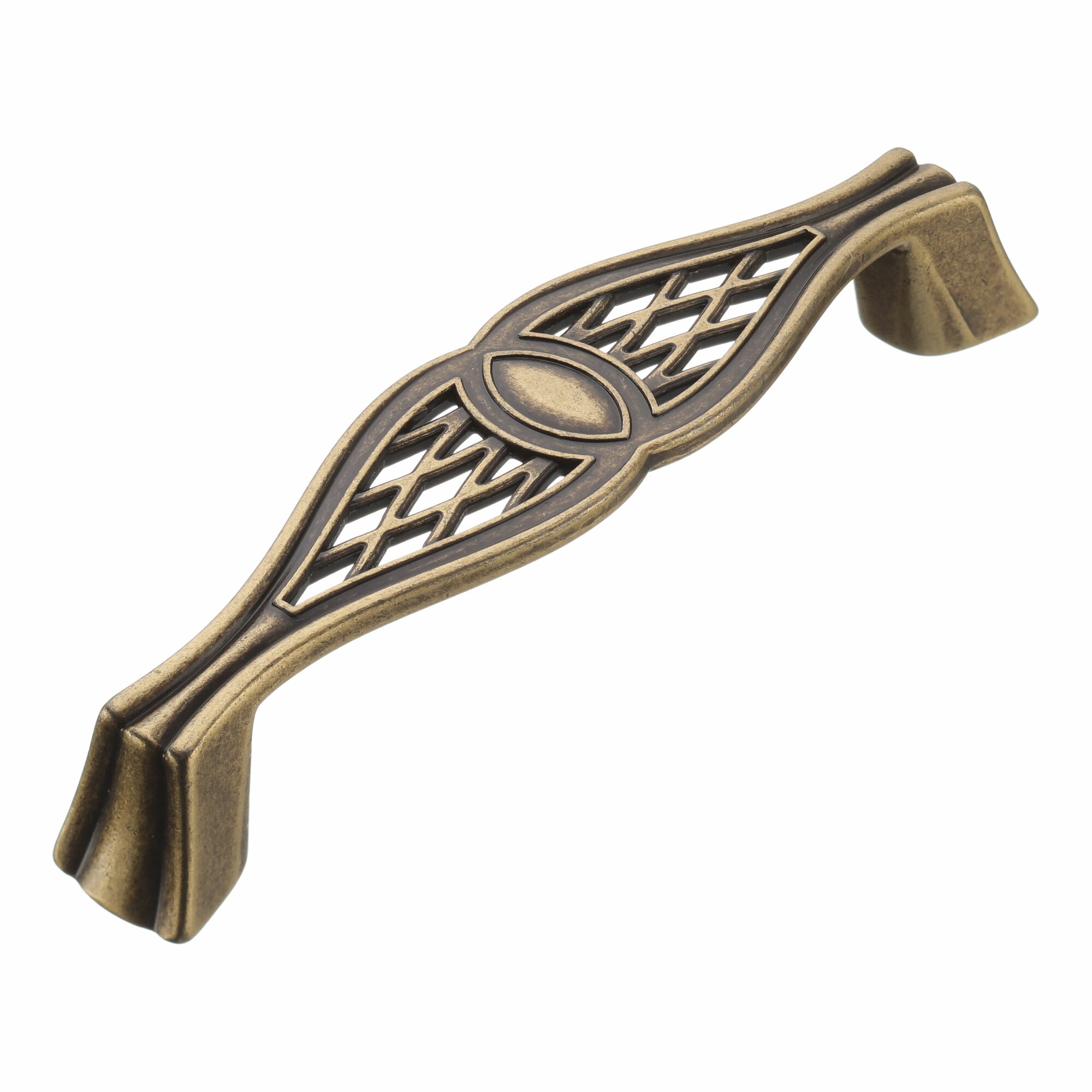 Ручка мебельная скоба GIUSTI LINEA DECOR WMN645.096.00D1 античная латунь