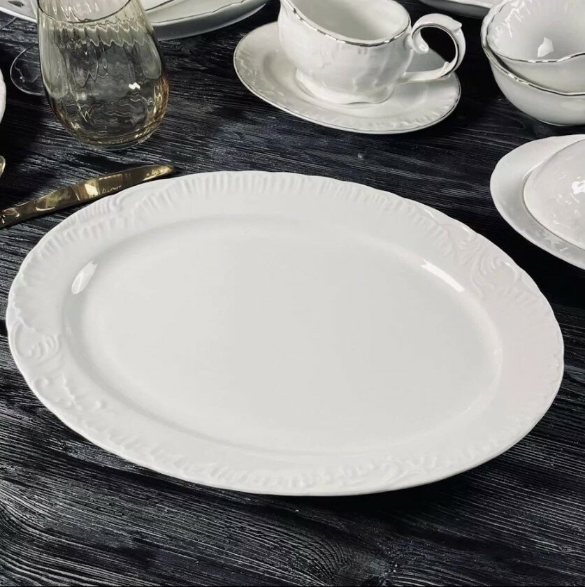 Набор из 2 овальных блюд 30,5см аврора Фарфор 305-026 118-305-026