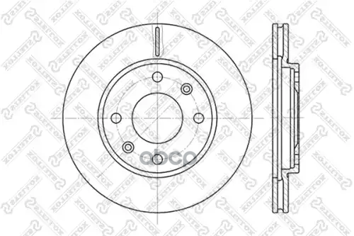 Диск торм. Citroen AX/Xsara 1.3-11. Stellox арт. 60209918VSX