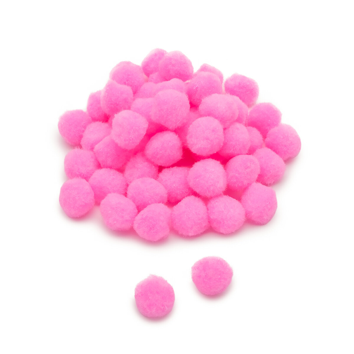 Помпоны для творчества, 25 мм, цвет розовый, 50 штук, Astra&Craft
