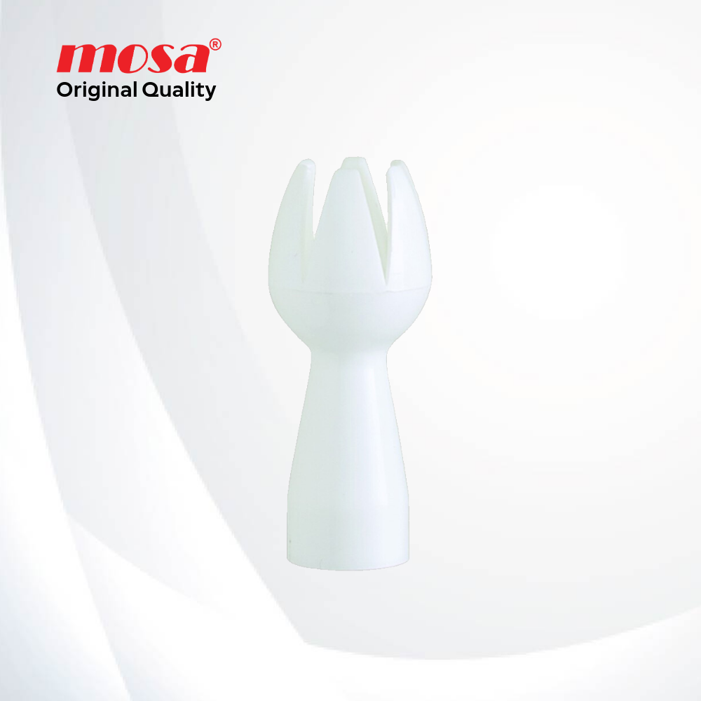Насадка-декоратор "тюльпан", пластик (белый), торговая марка MOSA