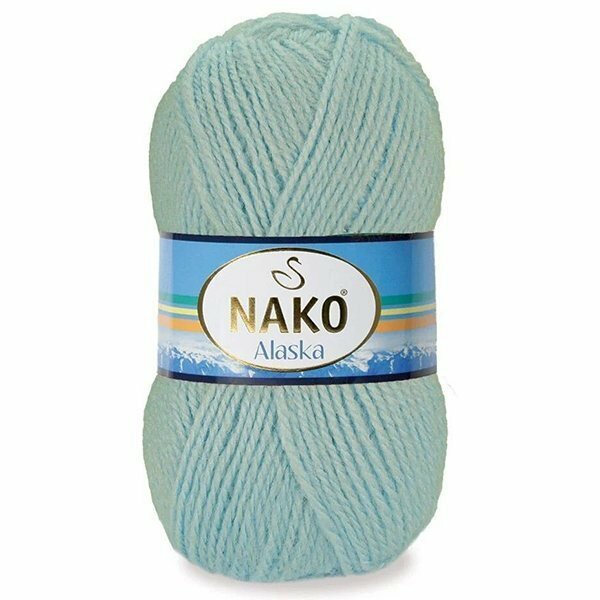 Пряжа Nako ALASKA 10471 дым. бирюзовый (5 мотков)