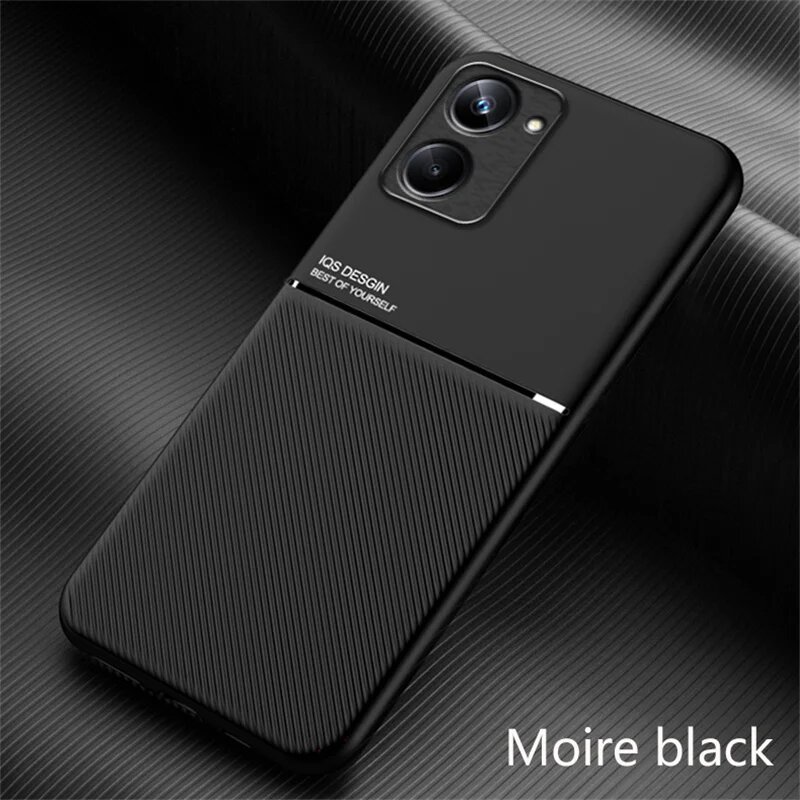 Чехол для Realme 10 Pro 5G, роскошные кожаные магнитные чехлы для телефонов Black, For Realme 10 4G