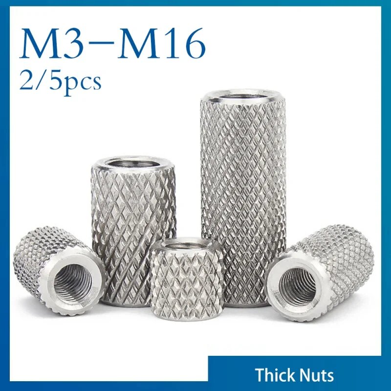 Круглые муфтовые гайки XMSJ из нержавеющей стали M3-M16 D8xM4x8 5pcs