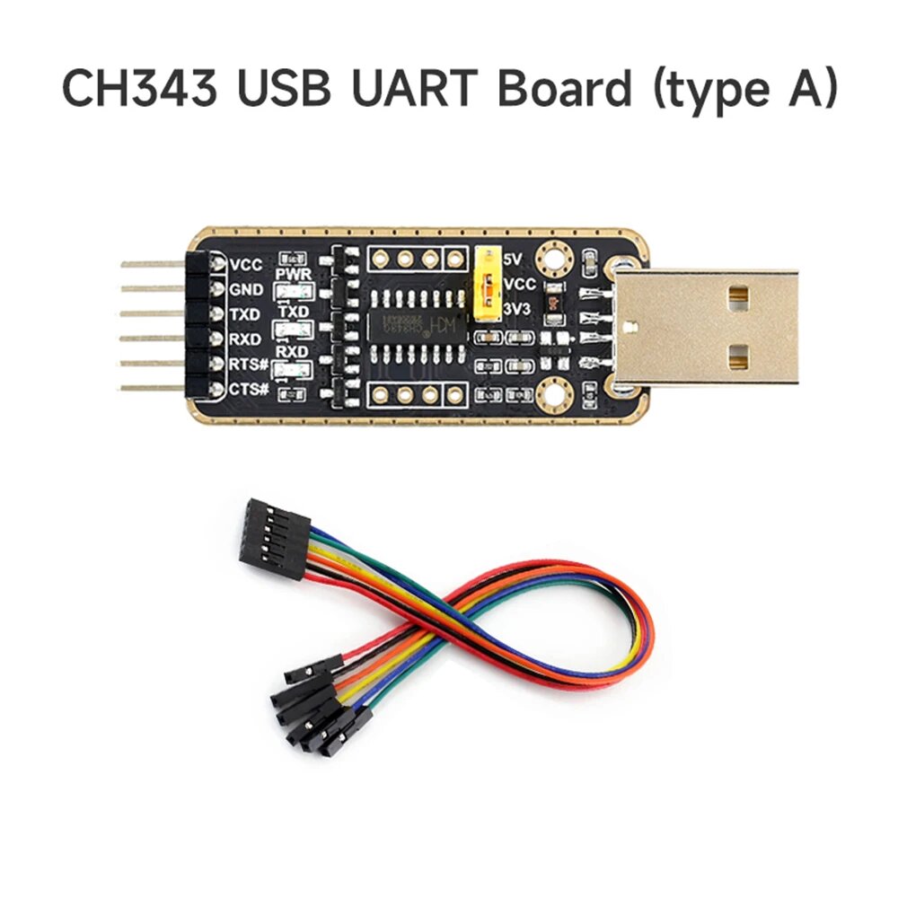 Адаптер USB к Uart TTL, чип CH343G, 6 Мбит/с, защита от перенапряжения, антистатический последовательный преобразователь 6Pn для Win7/8/10/11