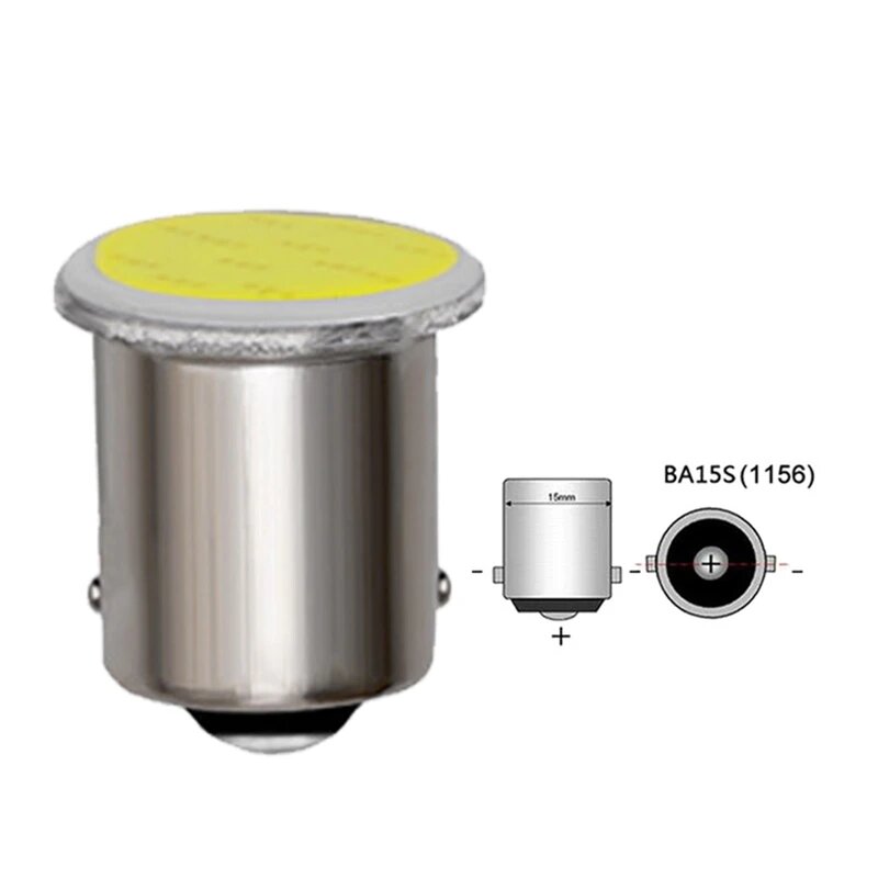 Светодиодная лампа BA15S (1156) Green, COB