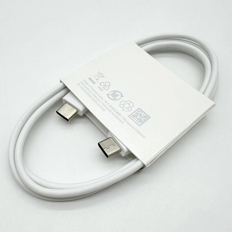 Белый кабель USB Type-C to Type-C Samsung