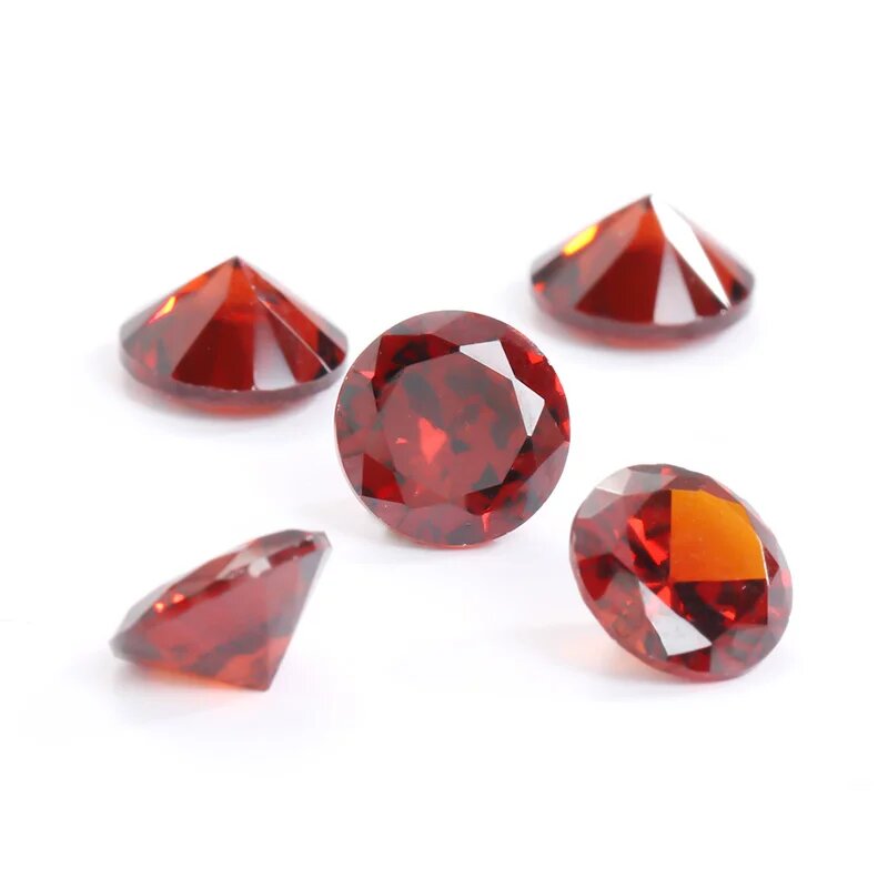 Циркон круглый 4-10 мм, PIPATIAN, для рукоделия 4mm 50pcs, Light siam