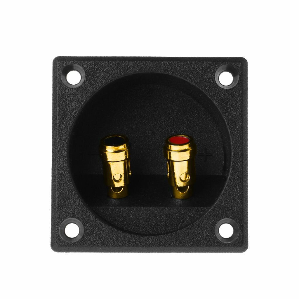 270 Квадратный распределительный короб для динамиков, отверстие 50 мм - золото