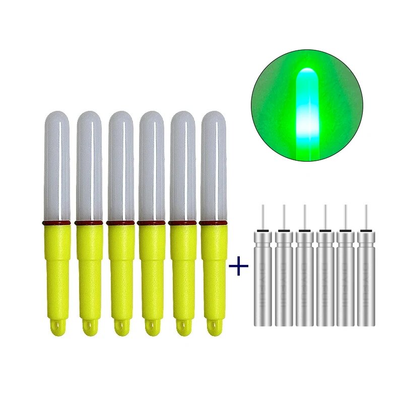 Электронная флейта 6 шт. + флейта для привлечения рыбы 6CR425, яркая флейта для океан, морской рыбалки, светящиеся аксессуары для рыбалки